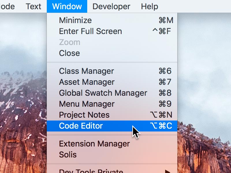 Code Editor – Blocs – User Documents